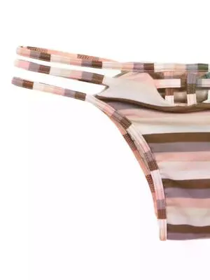 AMIR SLAMA Striped Bikini Top