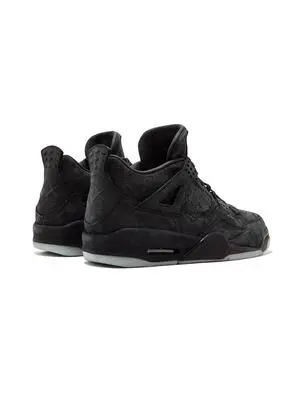 JORDAN X Kaws Air 4 Retro Sneakers - Black