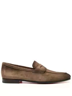 Santoni Penny Loafers - Brown