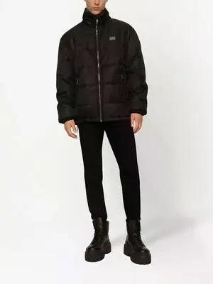 Dolce & Gabbana Logo-tag High-neck Padded Jacket