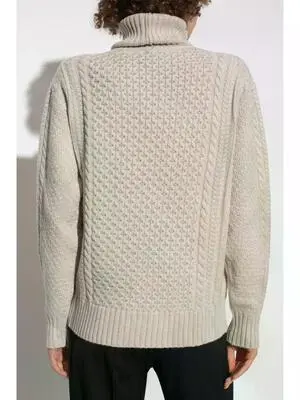 Fabiana Filippi Fisherman's Knit Lurex Turtleneck Sweater