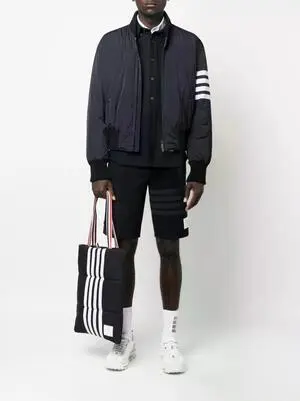 Thom Browne 4-bar Stripe Bomber Jacket - Blue