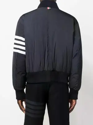 Thom Browne 4-bar Stripe Bomber Jacket - Blue
