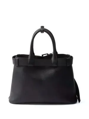 Prada Small Buckle Tote Bag - Black