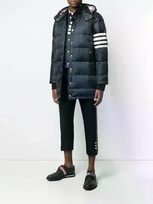 Thom Browne 4-bar Matte Nylon Coat