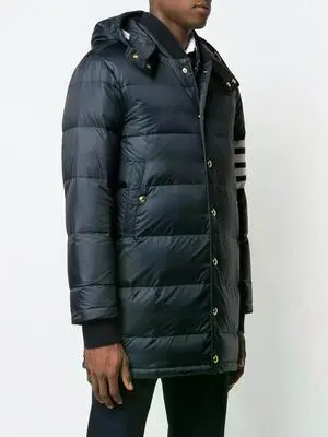 Thom Browne 4-bar Matte Nylon Coat