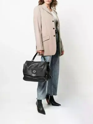 ZANELLATO Postina Daily Studded Tote Bag - Black