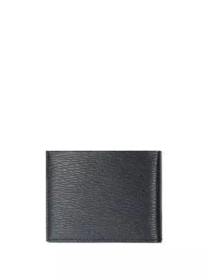 FERRAGAMO Double Gancini Bi-fold Wallet - Black