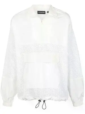 GOD'S MASTERFUL CHILDREN Mesh Panel Windbreaker - White