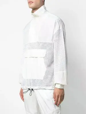 GOD'S MASTERFUL CHILDREN Mesh Panel Windbreaker - White