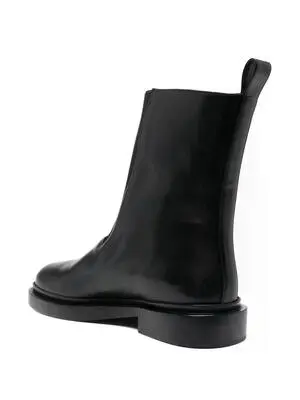 JIL SANDER Chunky Leather Boots - Black