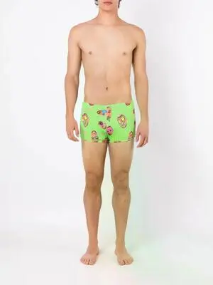 AMIR SLAMA Abstract-print Swimming Trunks