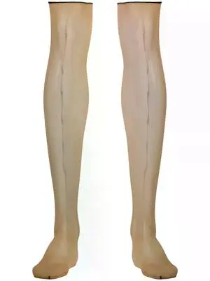 MAISON CLOSE Backseamed Stockings - Neutrals