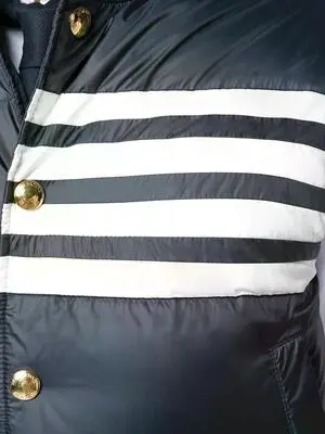 Thom Browne 4-bar Matte Nylon Down Vest - Blue