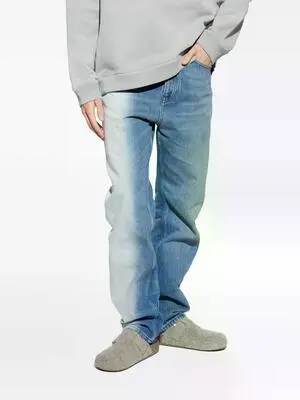 Loewe Two-tone Straight Leg Jeans