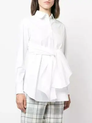 Thom Browne Cross-strap Belted Waist Shirt