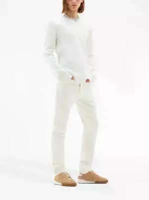 COURREGES Logo-patch Buttoned Sweater - White