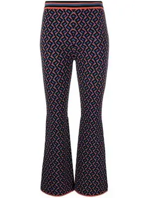 Diane Von Furstenberg Juno Patterned Jacquard Trousers