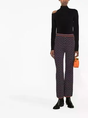 Diane Von Furstenberg Juno Patterned Jacquard Trousers