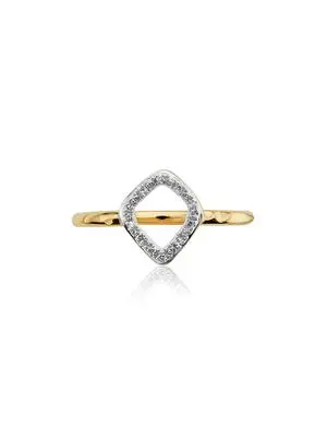 Monica Vinader Riva Mini Kite Stacking Diamond Ring - Gold