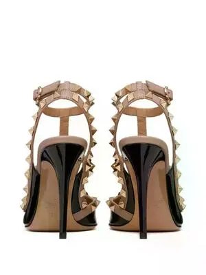 Valentino Garavani 100mm Rockstud Caged Pumps - Black