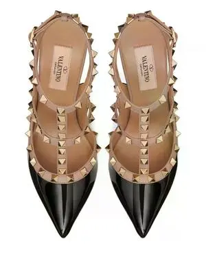 Valentino Garavani 100mm Rockstud Caged Pumps - Black