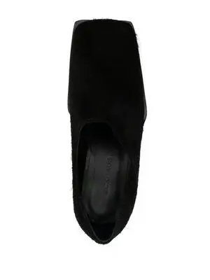 Eckhaus Latta 65mm Cowboy Leather Clogs