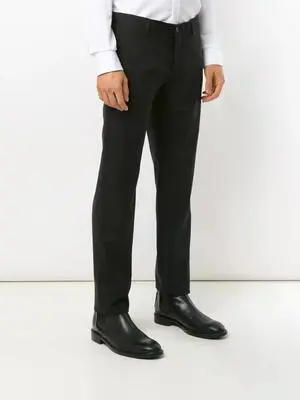 Dolce & Gabbana Straight Tailored Trousers - Black