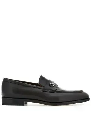 FERRAGAMO Gancini-detailed Leather Loafers