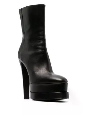 Roberto Cavalli 153mm Leather Platform Boots