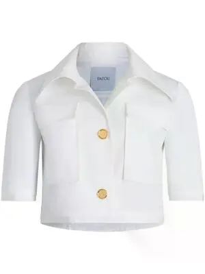 PATOU Cropped Jacket White