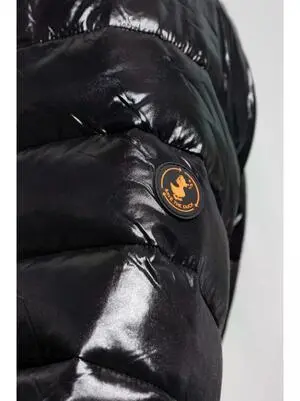 SAVE THE DUCK Logo-patch Padded Jacket - Black