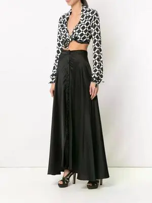 AMIR SLAMA Silk Long Skirt