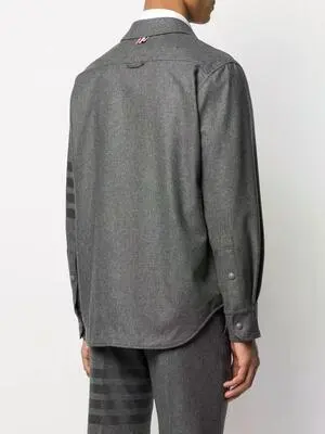 Thom Browne Logo-patch Shirt Jacket