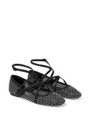 JIMMY CHOO Astoria Ballet Flats - Black