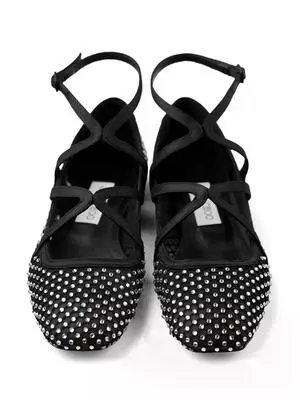JIMMY CHOO Astoria Ballet Flats - Black