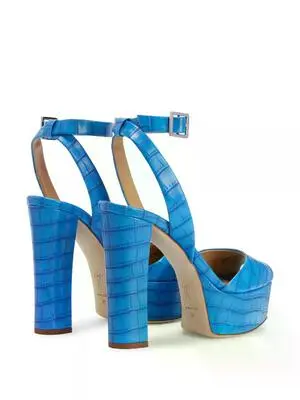 GIUSEPPE ZANOTTI 120mm Betty Platform Sandals - Blue