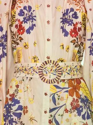 Farm Rio Bouquet Puff-sleeve Mini Dress