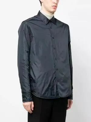 Aspesi Long-slevees Padded Overshirt - Blue