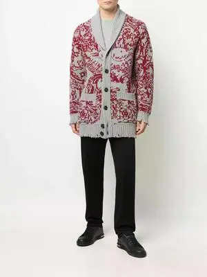 Philipp Plein Intarsia-knit Cardigan