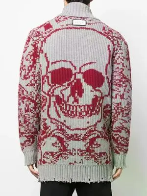 Philipp Plein Intarsia-knit Cardigan