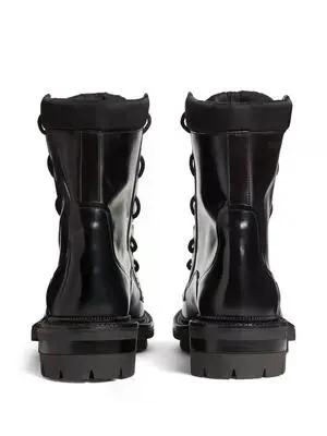 Dsquared2 Combat Boots With Lace-up And Zip Closure