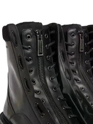 Dsquared2 Combat Boots With Lace-up And Zip Closure