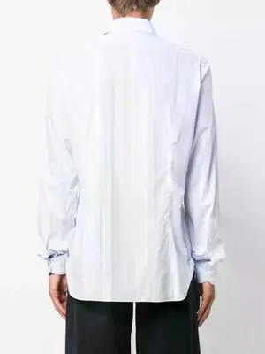 LUIGI BORRELLI Striped Long-sleeve Cotton Shirt