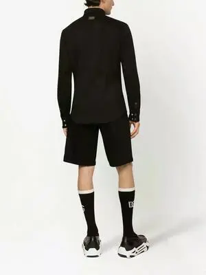 Dolce & Gabbana Logo-appliqué Denim Shorts