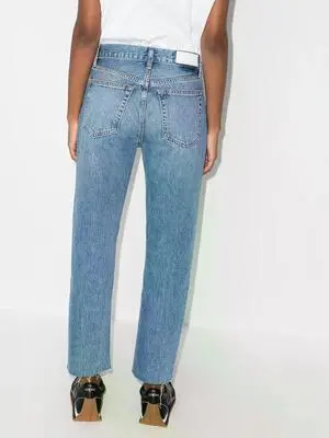 RE/DONE Stove Pipe Cropped Jeans