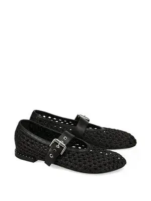 Premiata Interwoven Ballet Flats - Black