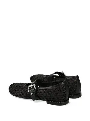 Premiata Interwoven Ballet Flats - Black
