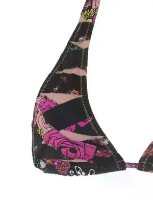 AMIR SLAMA Printed Triangle Bikini Set