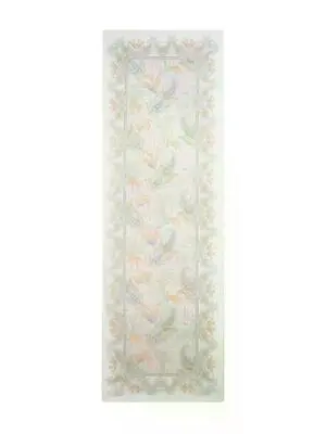 Etro Foliage-pattern Silk Scarf - Neutrals